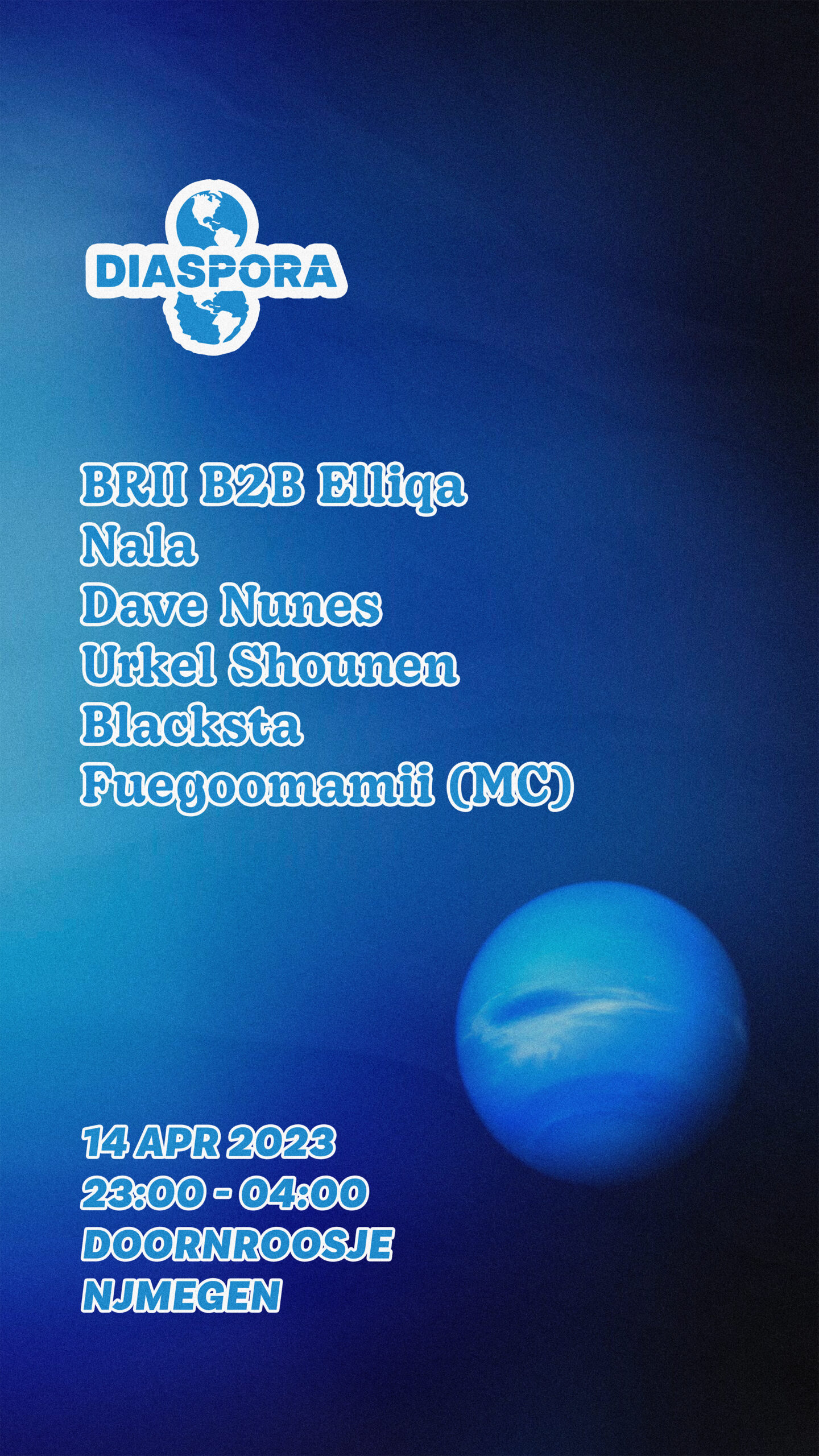 Diaspora // Doornroosje Nijmegen // 14 april 2023