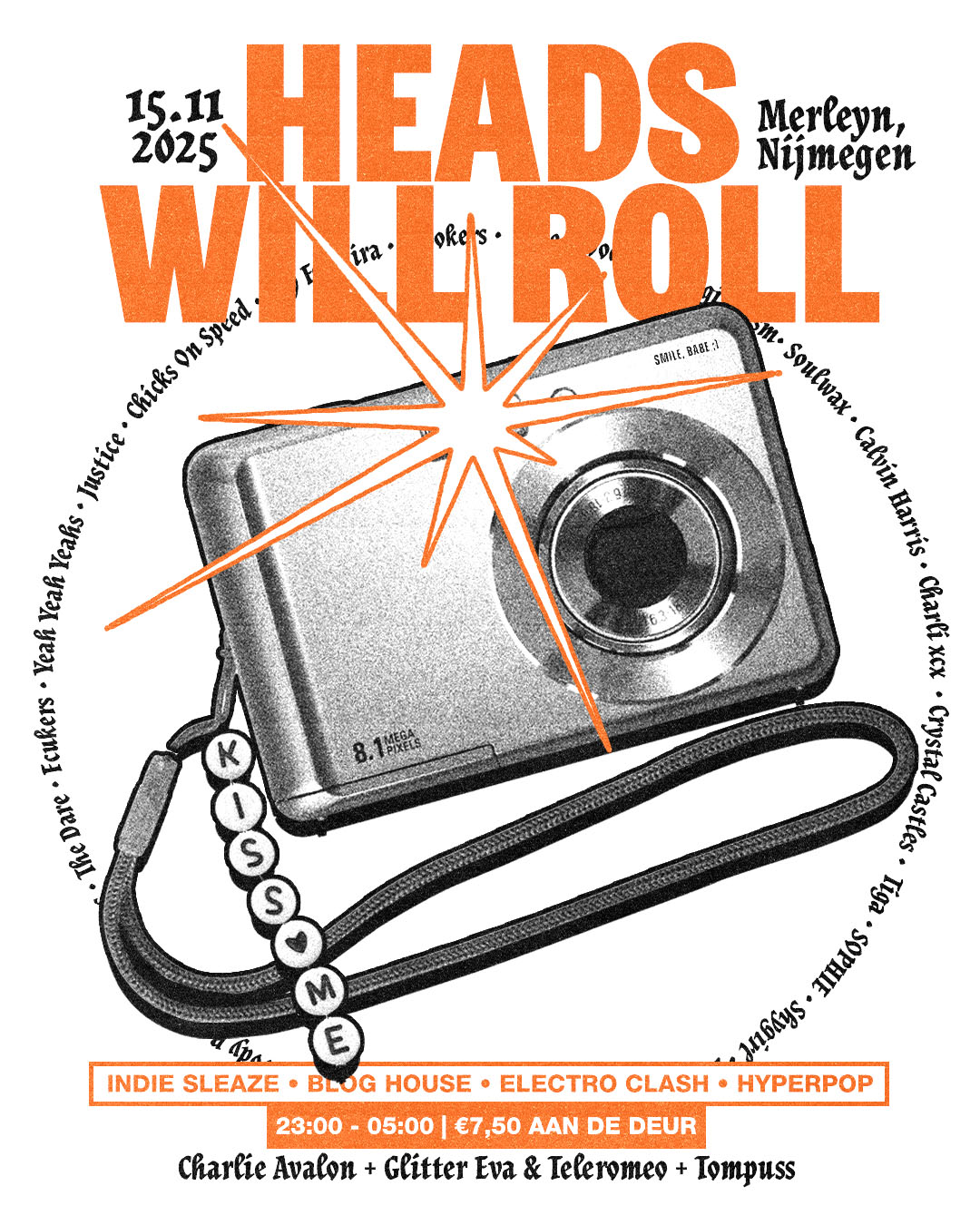 HEADS WILL ROLL // Merleyn Nijmegen // zat 15 november 2025
